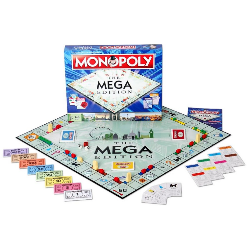 Mega Edition stolová hra Monopoly (English Version) | stolová hra ...